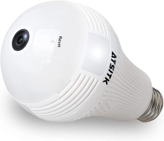 Atsitk Light Bulb Hidden Camera - SpyCamCentral