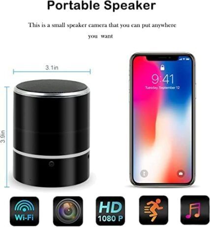 Bluetooth Speaker Hidden Camera - SpyCamCentral