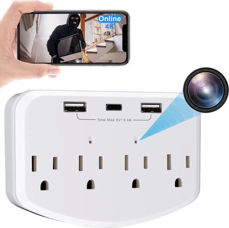 Buedarate Wall Charger Hidden Camera (with WiFi) - SpyCamCentral