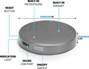 Knight Magnetic Voice Activated Recorder - SpyCamCentral
