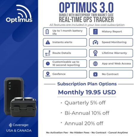 Optimus Vehicle GPS Tracker (Wireless) - SpyCamCentral