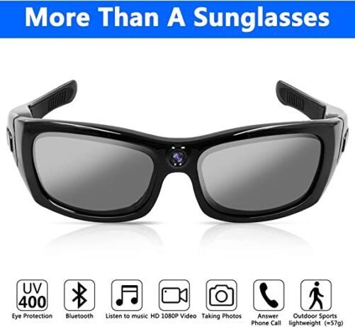 YYCAMUS Bluetooth Sunglasses With Camera - SpyCamCentral