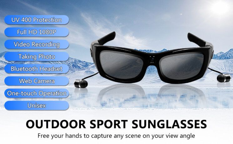 YYCAMUS Bluetooth Sunglasses With Camera - SpyCamCentral