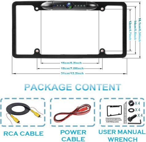 GLK License Plate Backup Camera - SpyCamCentral