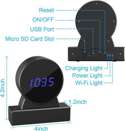 GooSpy Digital Clock Hidden Camera - SpyCamCentral