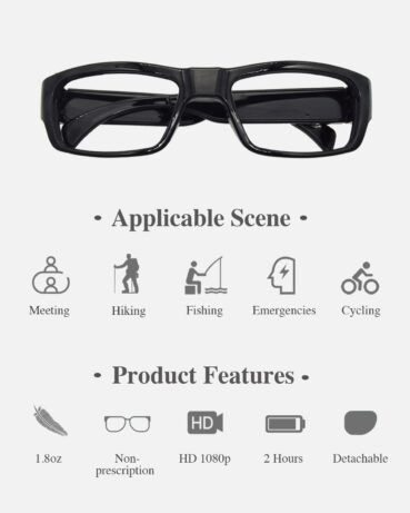 Honis Glasses Hidden Camera - SpyCamCentral