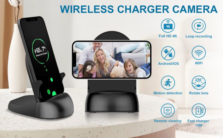 Miuyogern WiFi Phone Charger Hidden Camera - SpyCamCentral