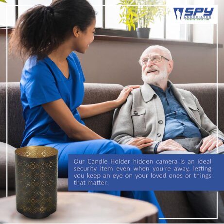 Spy-Max Candle Holder Hidden Camera - SpyCamCentral